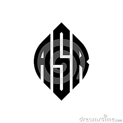 ASR Circle Letter Logo Design With Circle And Ellipse Shape. ASR ...