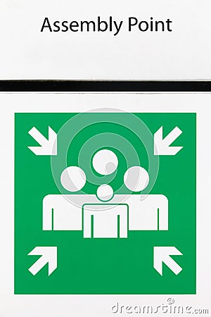 Assembly Point Sign Stock Photo | CartoonDealer.com #77439810