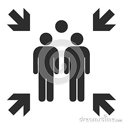 Assembly Point Vector Pictogram | CartoonDealer.com #238647260
