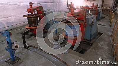 Wire Manufacturing Process. Assembly Twisting Stranded Wire. Modern ...