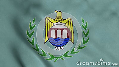 Assiut Flag, Egypt, Waving in the Wind, Realistic Background Stock ...