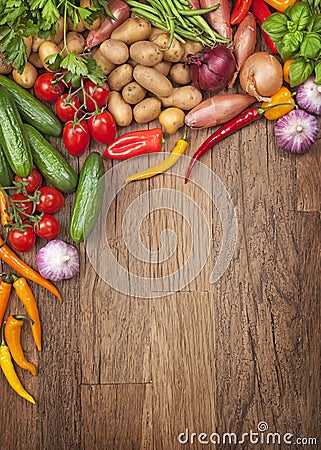 Assortment of Fresh Vegetables Stock Image - Image of closeup ...