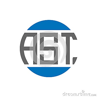 AST Letter Logo Design On White Background. AST Creative Initials ...
