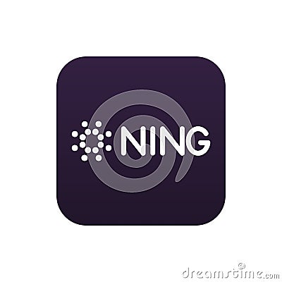 ASTANA, KAZAKHSTAN -20 July 2020 : Ning Icon. Ning Logo. Vector Ning ...