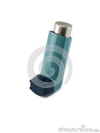 Asthma Inhaler Isolated On A White Background. Stock Photography ...
