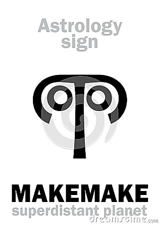 Astrology: Planet MAKEMAKE Vector Illustration | CartoonDealer.com ...