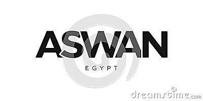 Aswan In The Egypt Emblem. The Design Features A Geometric Style ...