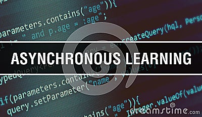 ASYNCHRONOUS LEARNING With Binary Code Digital Technology Background. Abstract Background With ...