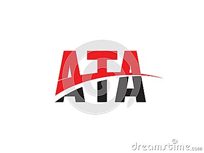 ATA Letter Initial Logo Design Vector Illustration | CartoonDealer.com ...