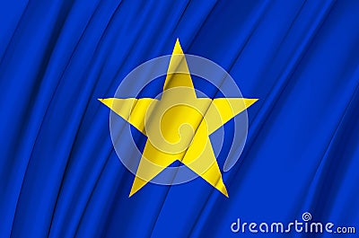 Atacama Waving Flag Illustration. | CartoonDealer.com #154881315