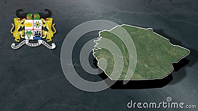 Atakora - Physical Map of the Globe Animation Map Stock Video - Video ...