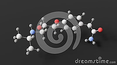 Atenolol Molecule, Molecular Structure, Tenormin, Ball And Stick 3d ...