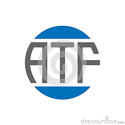 ATF Letter Logo Design On White Background. ATF Creative Initials ...