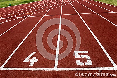 Athletics 100 Meter Start Line Royalty Free Stock Images - Image: 25928749