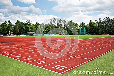 Oval Running Track stock image. Image of stadium, racecourse - 19031429