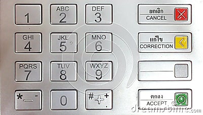 ATM Pin Pad Stock Photo - Image: 42573206