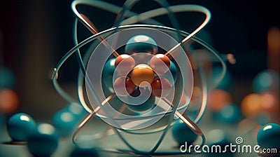 Atom Close Up Background Wallpaper For PowerPoint And Presentations Ai ...
