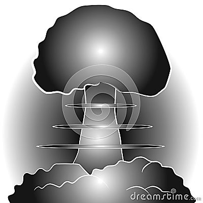 Atombombe-Atompilz Stockfoto - Bild: 2776100