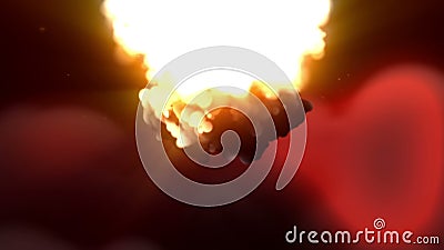 Atomic Bomb Explosion Animation Stock Video - Video of flame, evening ...