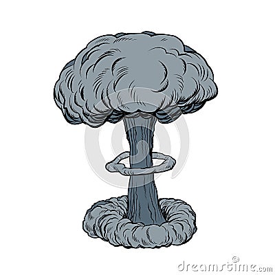 Atomic Explosion Radioactive Uclear Cartoon Vector | CartoonDealer.com ...