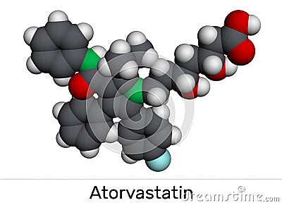 Atorvastatin, Statin Molecule. It Is Used For Lowering Blood ...