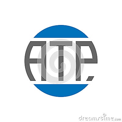ATP Letter Logo Design On White Background. ATP Creative Initials ...