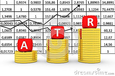 ATR Concept Business Gold Coin 3d Royalty-Free Cartoon | CartoonDealer ...