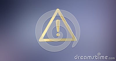 Attention Gold 3d Icon stock video. Video of attention - 76663319