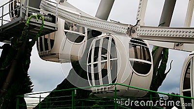 Attraction the Ferris Wheel Movement Mechanism Stock Video - Video of ...