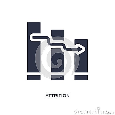 Attrition Icon On White Background. Simple Element Illustration From ...
