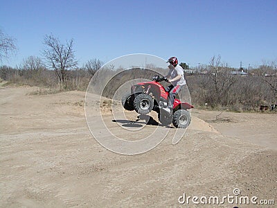 ATV Jump Shot Stock Photo - Image: 190340