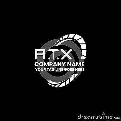 ATX Letter Logo Creative Design With Vector Graphic, | CartoonDealer ...