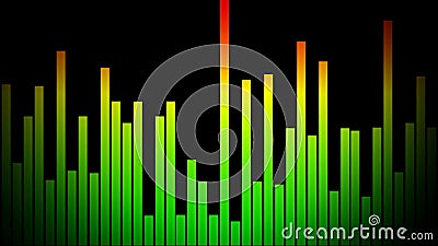 3d Audio Level Equalizer Reflection Stock Video - Video of audio ...