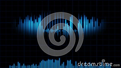 Audio Levels Pulsating on Black Background Animation Stock Footage ...