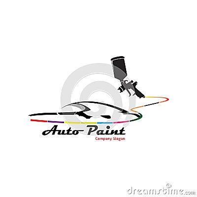 Auto Point Logo For Repaint Car Vector Illustration | CartoonDealer.com ...