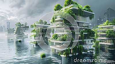 Automated Climate Mitigation Systems Cities Equipped. Stock Photography ...