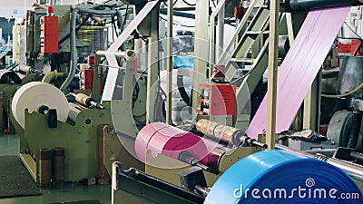 Automated Plastic Bag Production Process Stock Video - Video of ...