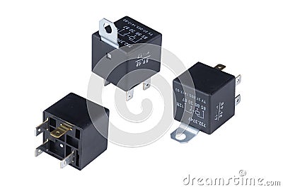 Automatic Electronic Collection Isolated On A White Background ...