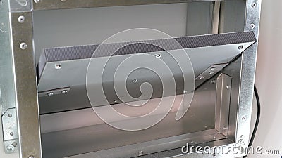 Automatic Fire Damper. the Damper Opens and Closes Stock Video - Video ...