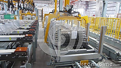 Automatic Lifting in Factory Stock Footage - Video of auto, factory ...