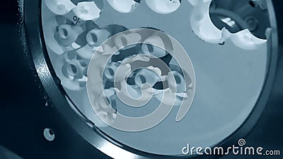 Automatic Process Dental Milling Machine Carving Out the Exact Shape ...