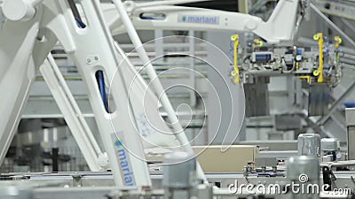 Automatic Robot Sorting Carton Boxes Stock Video - Video of plant ...