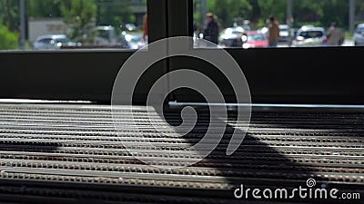 Automatic Sliding Shopping Mall Doors. Stock Footage - Video of city ...