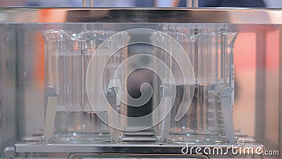 Automatic Tablet Disintegration and Dissolution Apparatus Stock Video ...