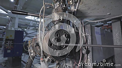 Automatic Wire Insulation Process. Industrial Interior in a Modern ...