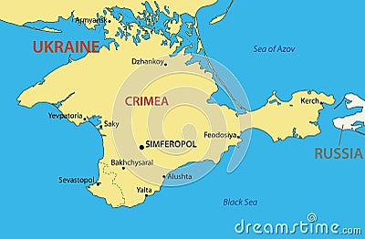 Autonomous Republic Of Crimea - Vector Map Stock Vector - Image: 38852065