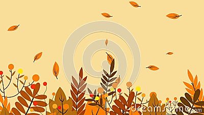 Autumn animation forest stock footage. Video of floral - 177281276
