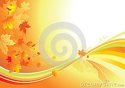 Autumn Leaf Border stock illustration. Illustration of october - 1417170