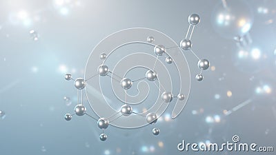 Auxin Molecular Structure, 3d Model Molecule, Indole-3-acetic Acid ...