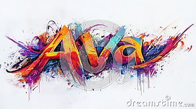 Ava Graffiti Name Art Stock Image | CartoonDealer.com #349292911